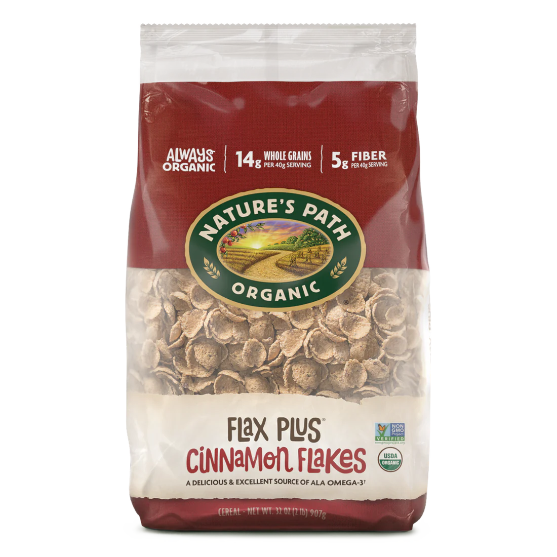 Organic Flax Plus Cinnamon Flakes - 32 OZ | Juneau Natural