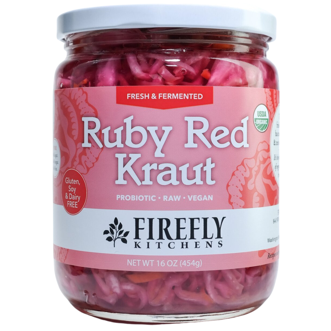 Organic Ruby Red Kraut - 16 OZ | Juneau Natural