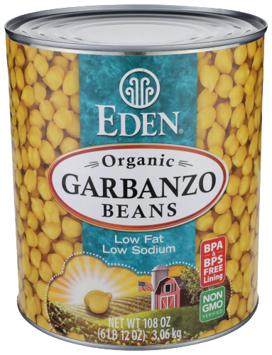 Organic Garbanzo Beans 108 Oz Juneau Natural