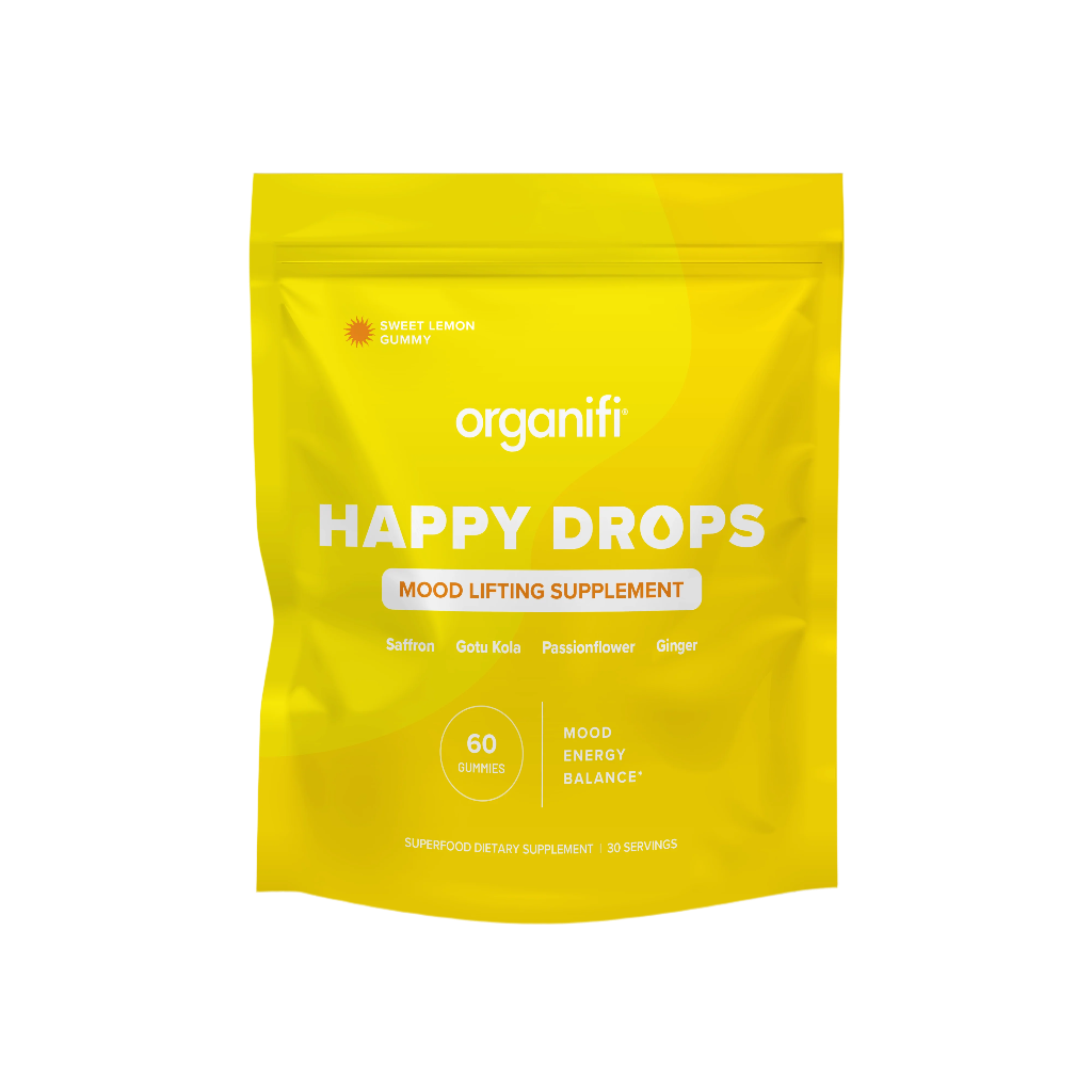 Organifi Happy Drops Gummies - 30 SERVINGS | Juneau Natural