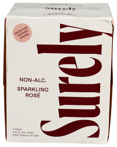 Non-Alcoholic Sparkling Rose Wine 4 PK - 34 FO | Juneau Natural