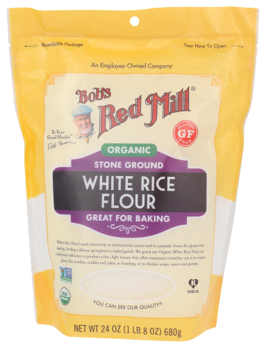 Organic White Rice Flour 24 Oz Juneau Natural