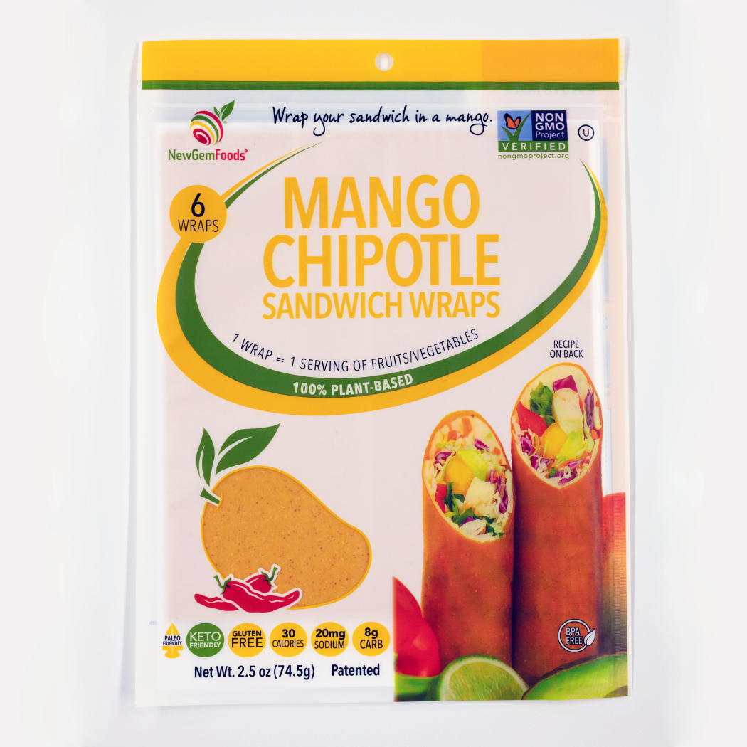 Mango Chipotle - 6pk Sandwich Wraps | Juneau Natural