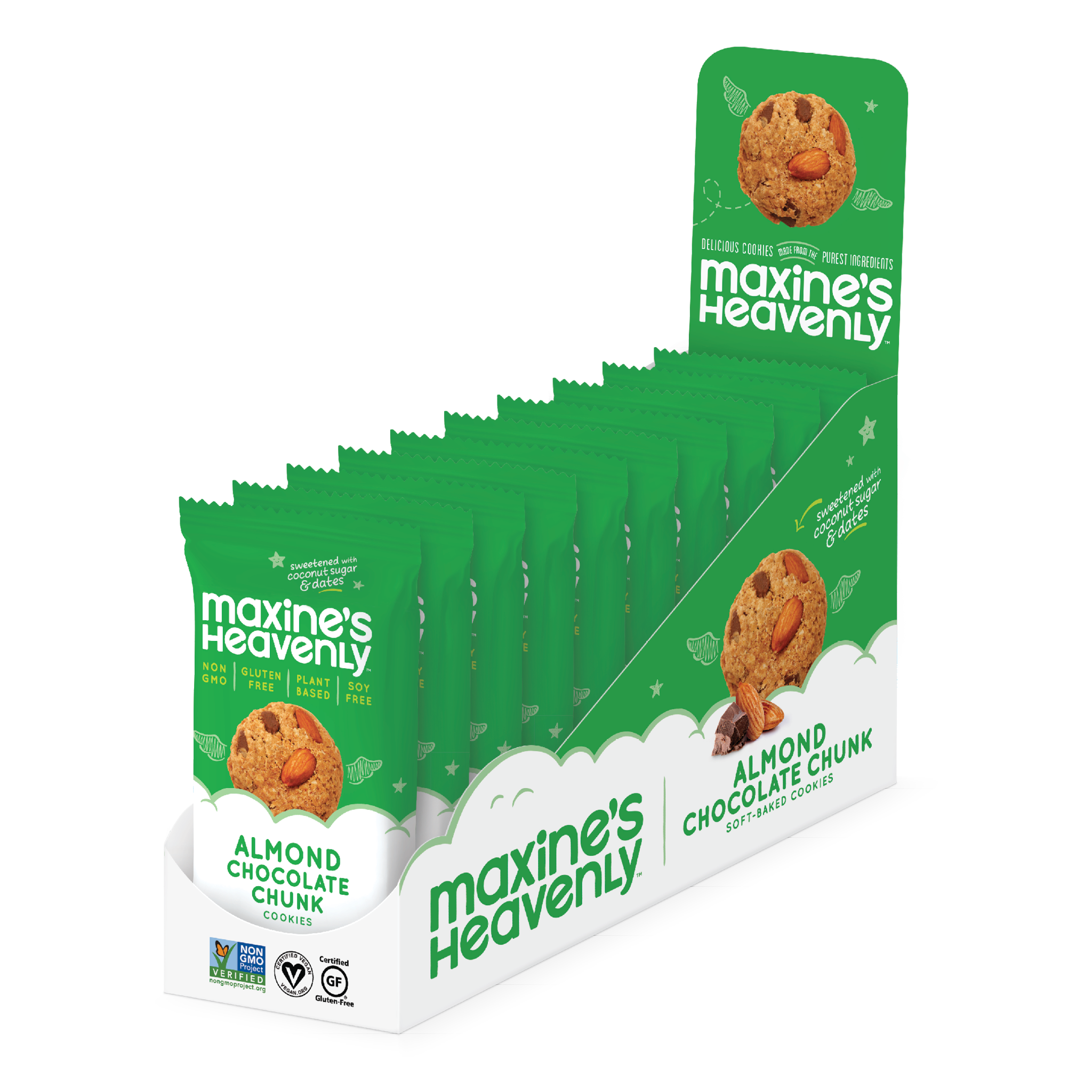 Almond Chocolate Chunk Cookies - Individually Wrapped | Juneau Natural