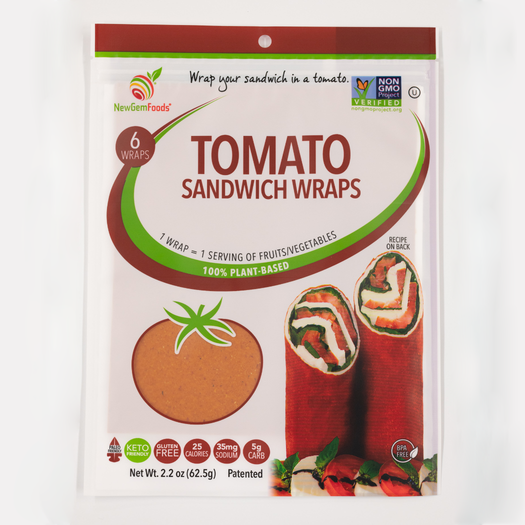 Tomato - 6pk Sandwich Wraps | Juneau Natural